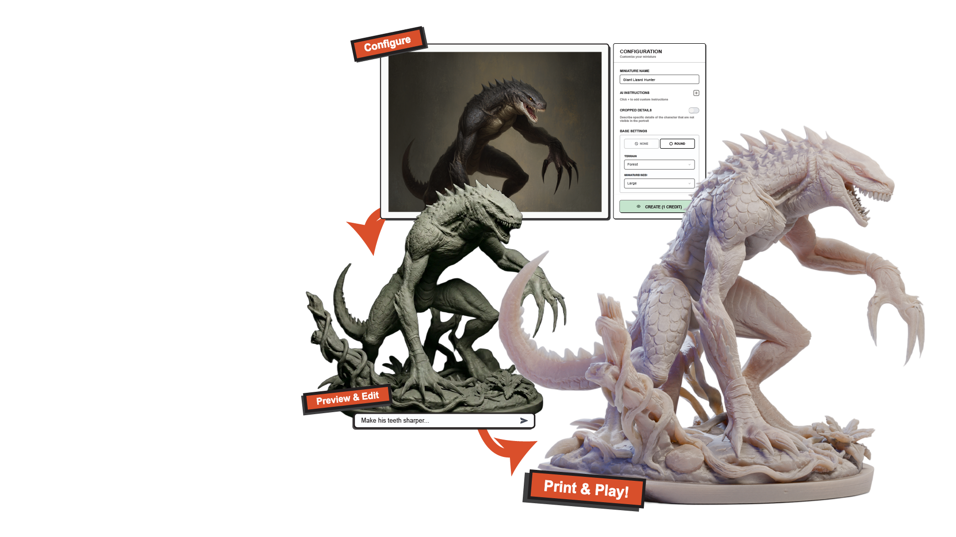 Create Custom Miniatures in 5 minutes | 0 Skills Required